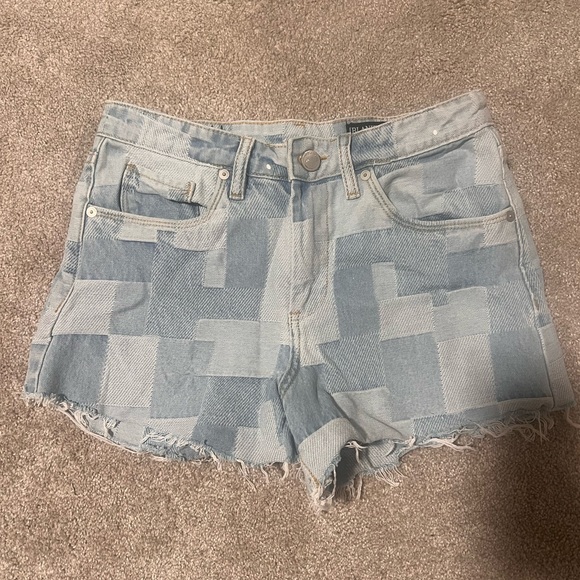 Blank NYC | Shorts | Blank Nyc Patchwork Denim Shorts | Poshmark